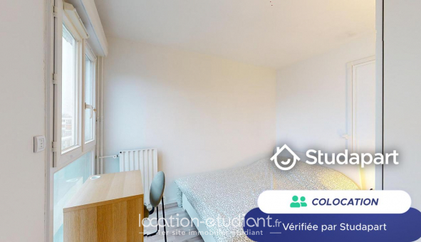 Chambre dans une colocation de 11m2 en colocation à Mont Saint Aignan - 460.00